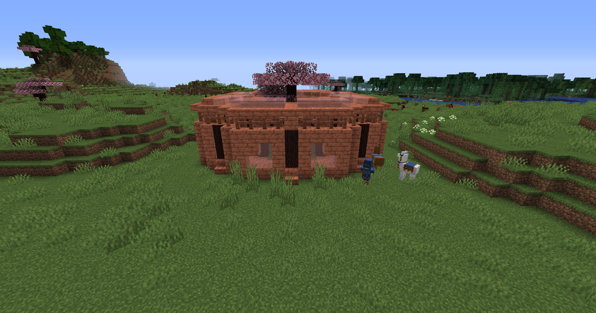 Cherry tree atrium (modded) Minecraft Map