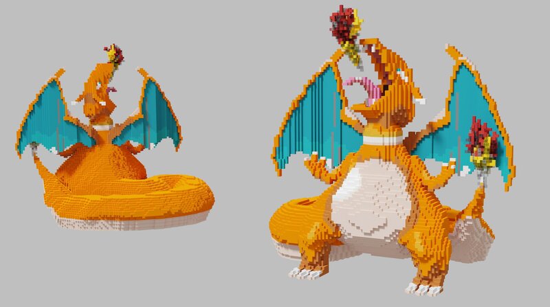 Charizard - downloadable Minecraft Map