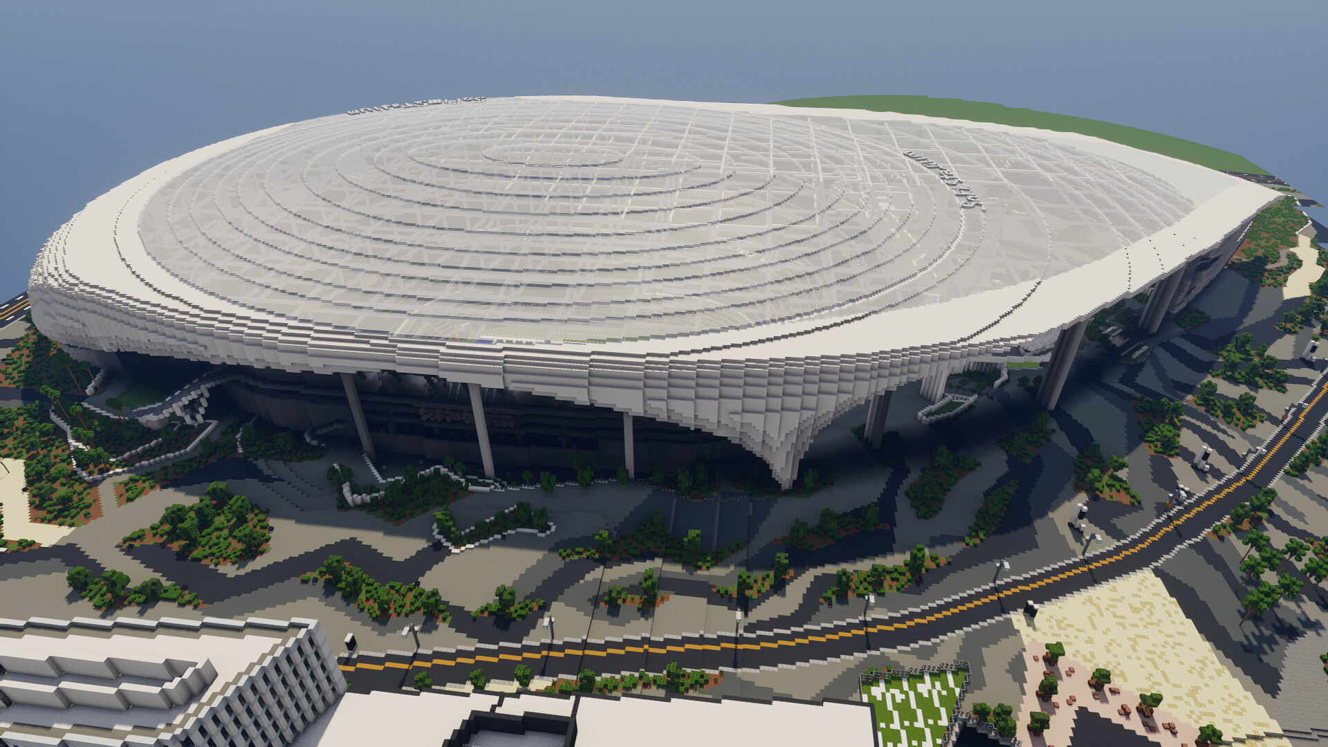 Sofi Stadium 1:1 Recreation | Super Bowl LVI Minecraft Map