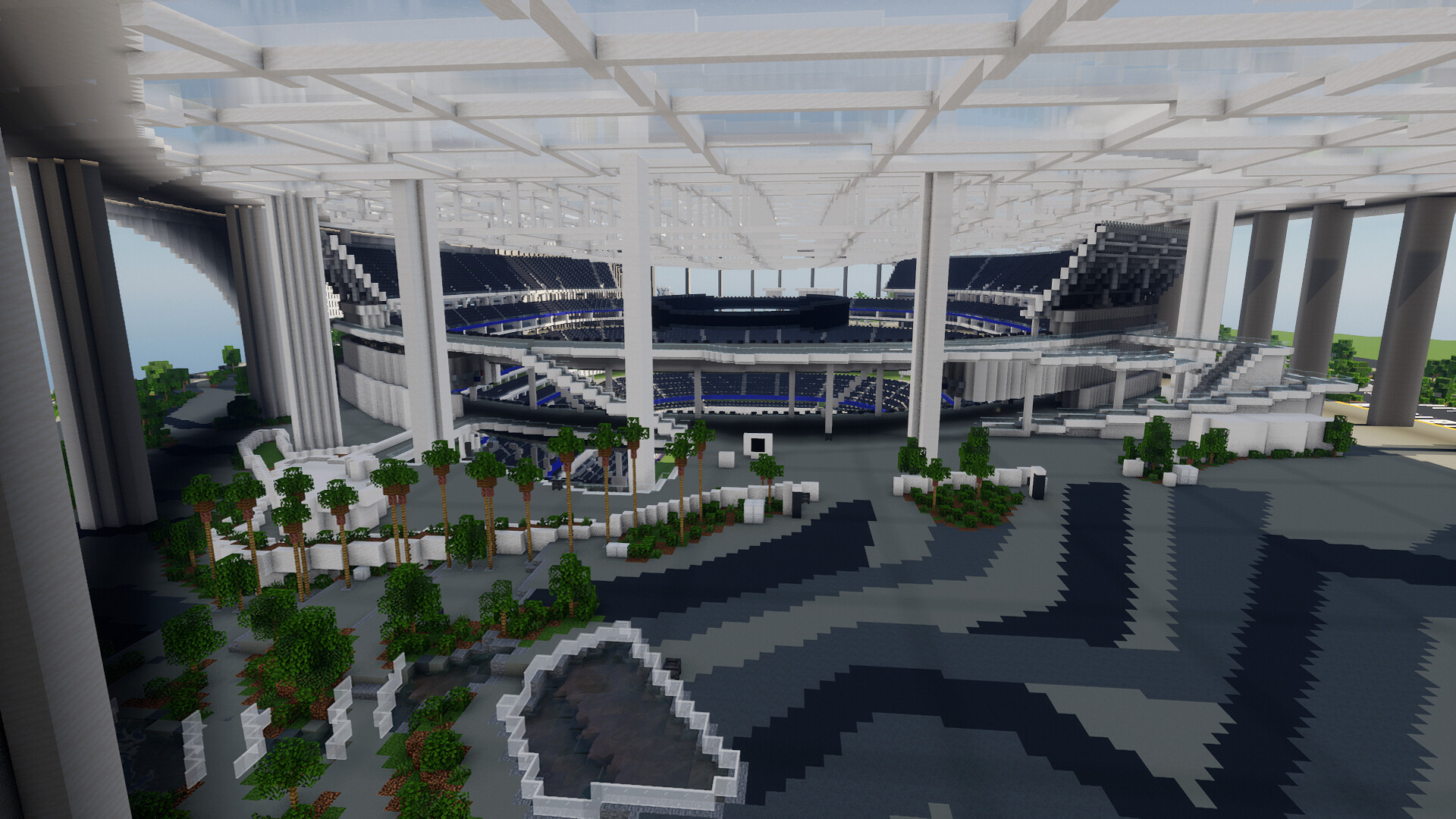 Sofi Stadium 1:1 Recreation | Super Bowl LVI Minecraft Map