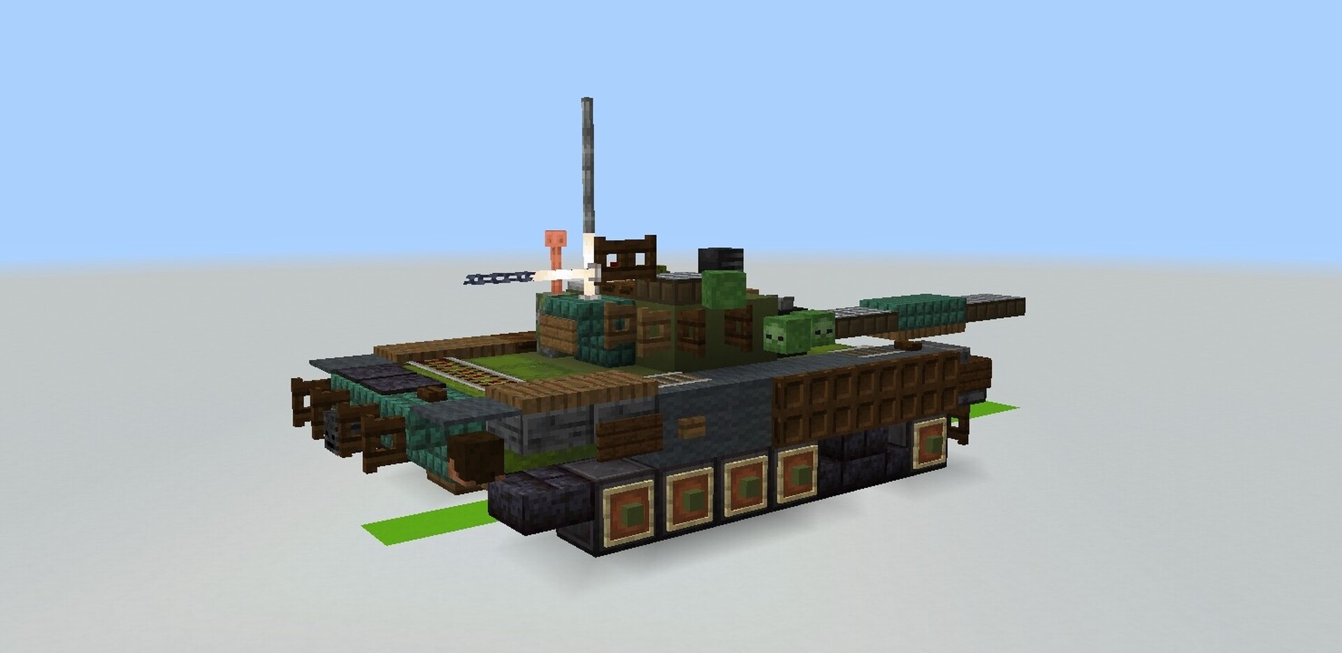 Minecraft T-72B Main Battle Tank (1.5:1 Scale) Minecraft Map