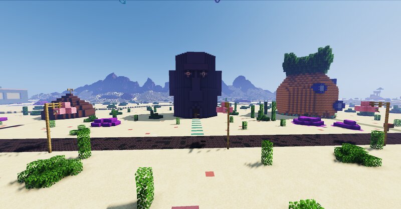 The Bikini Bottom in Minecraft Version 3 [1.18] Minecraft Map
