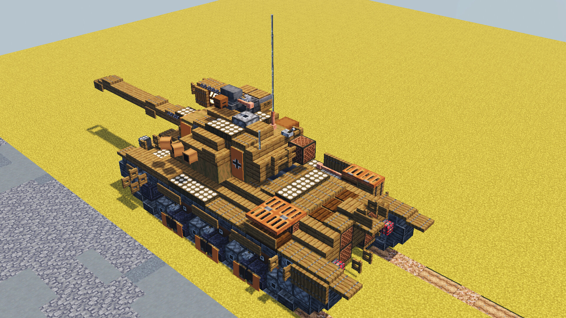 1985 - M48 patton Bundeswher ( scale 2:1 ) Minecraft Map
