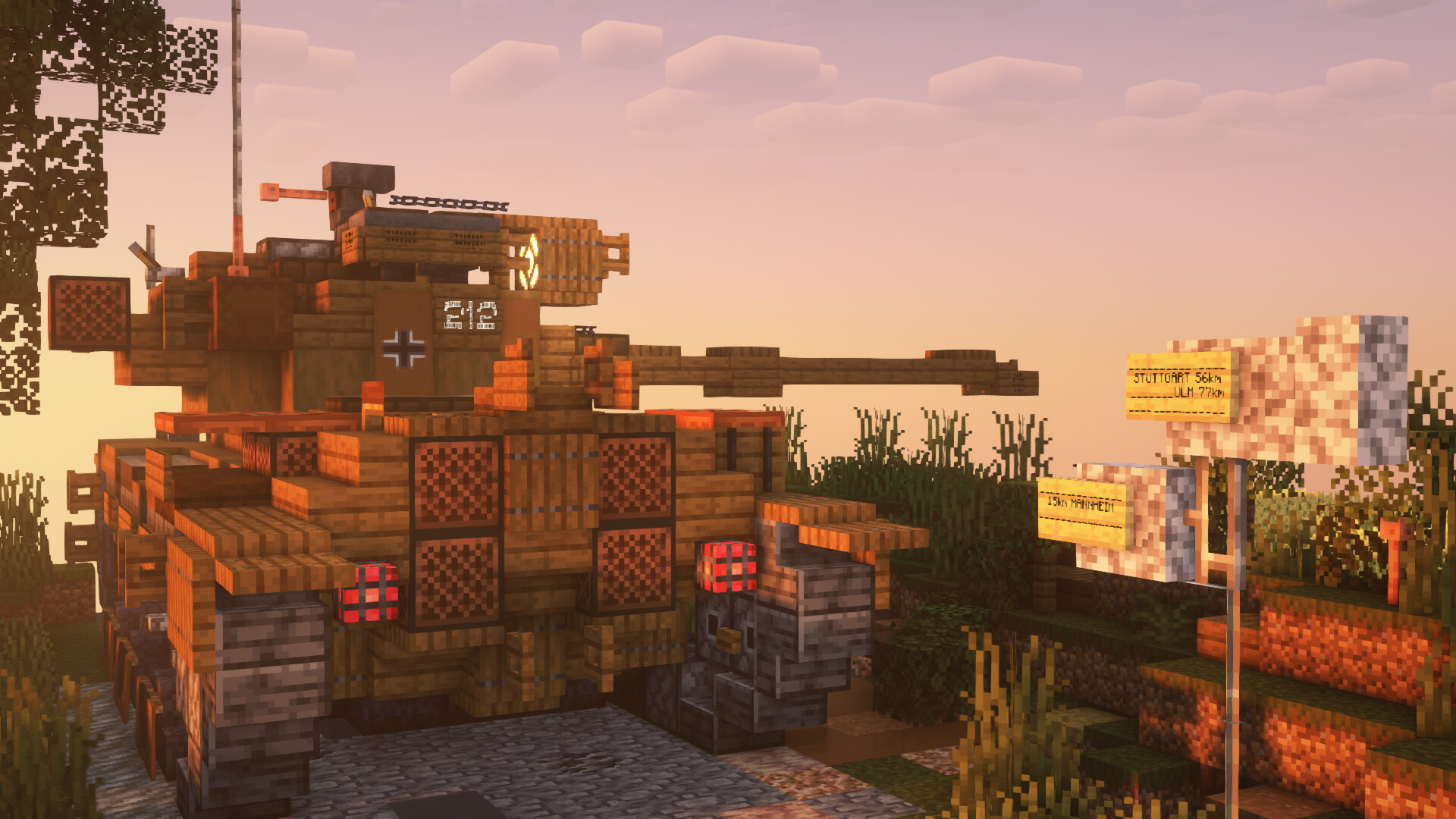 1985 - M48 patton Bundeswher ( scale 2:1 ) Minecraft Map