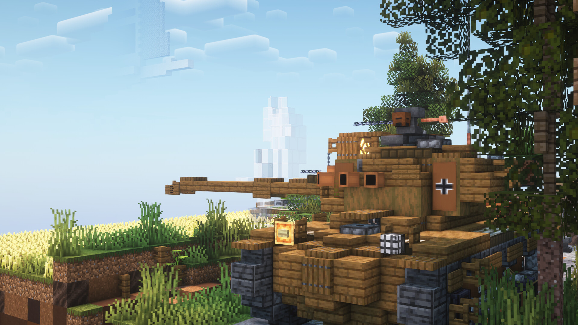 1985 - M48 patton Bundeswher ( scale 2:1 ) Minecraft Map