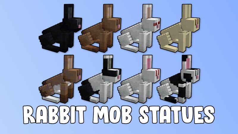 Rabbit Mob Statues Minecraft Map