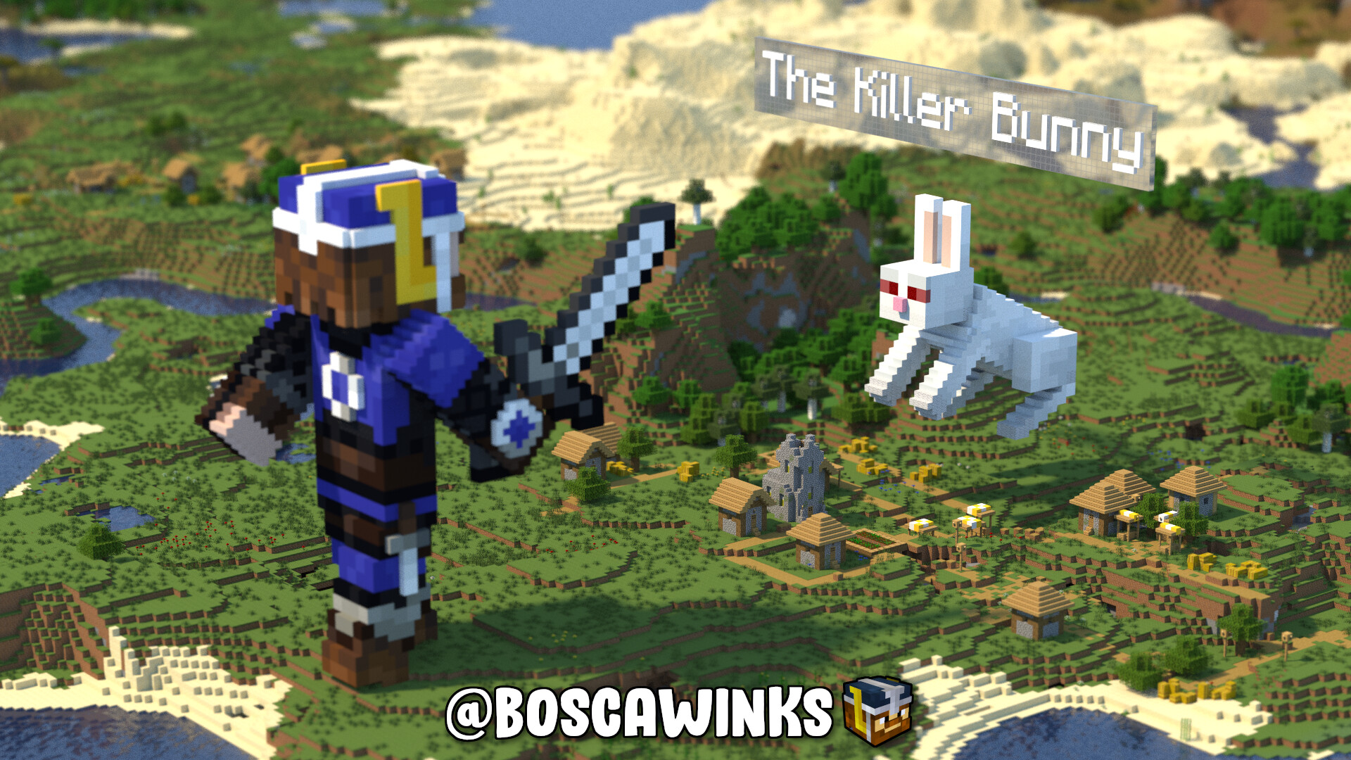 Rabbit Mob Statues Minecraft Map