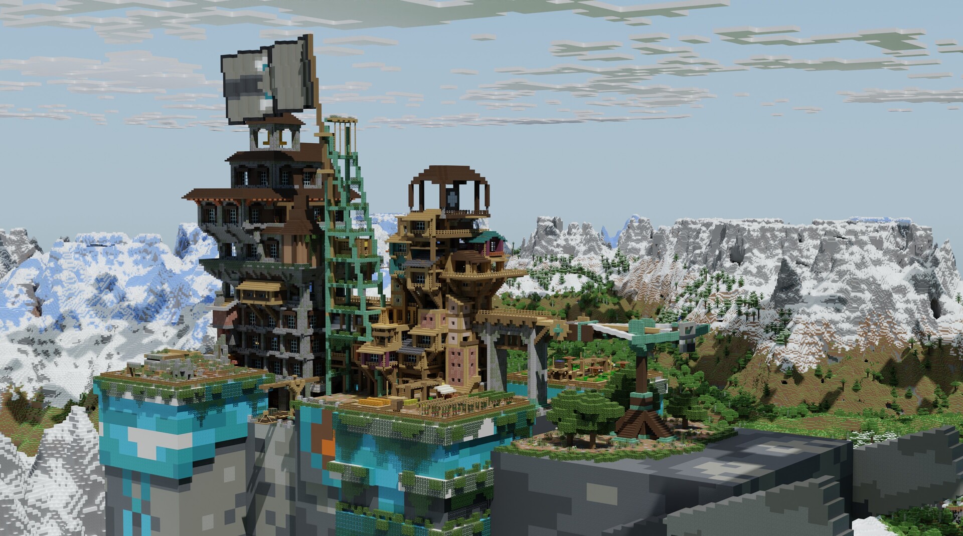 [map DL]Giant Ravager and outpost Minecraft Map