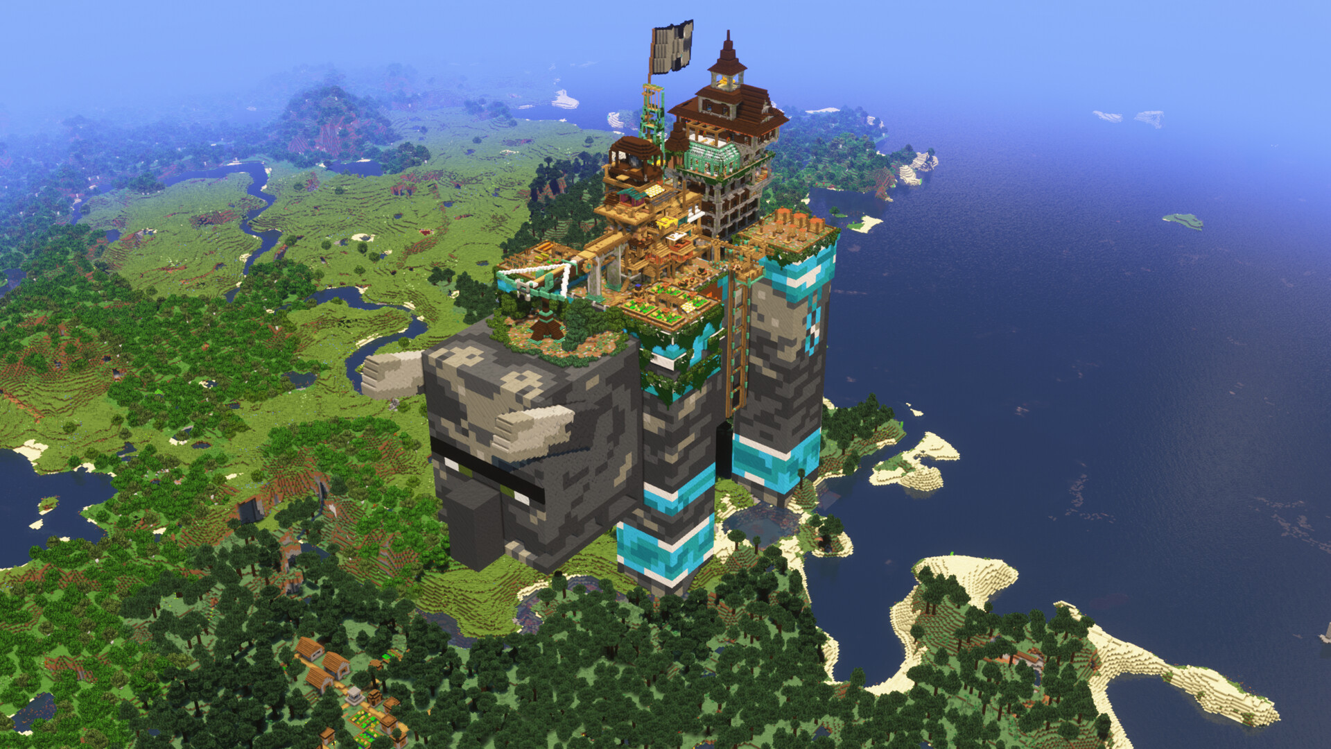 [map DL]Giant Ravager and outpost Minecraft Map