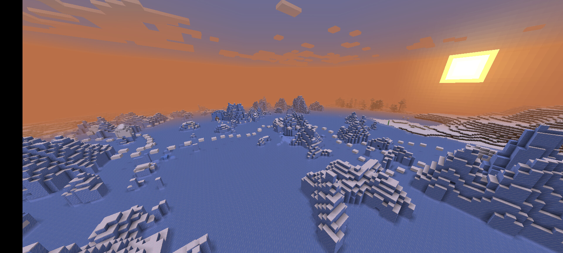 Snow Theme Speed Parkour Minecraft Map