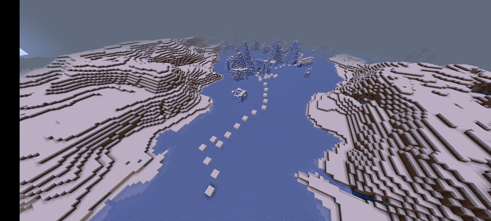Snow Theme Speed Parkour Minecraft Map