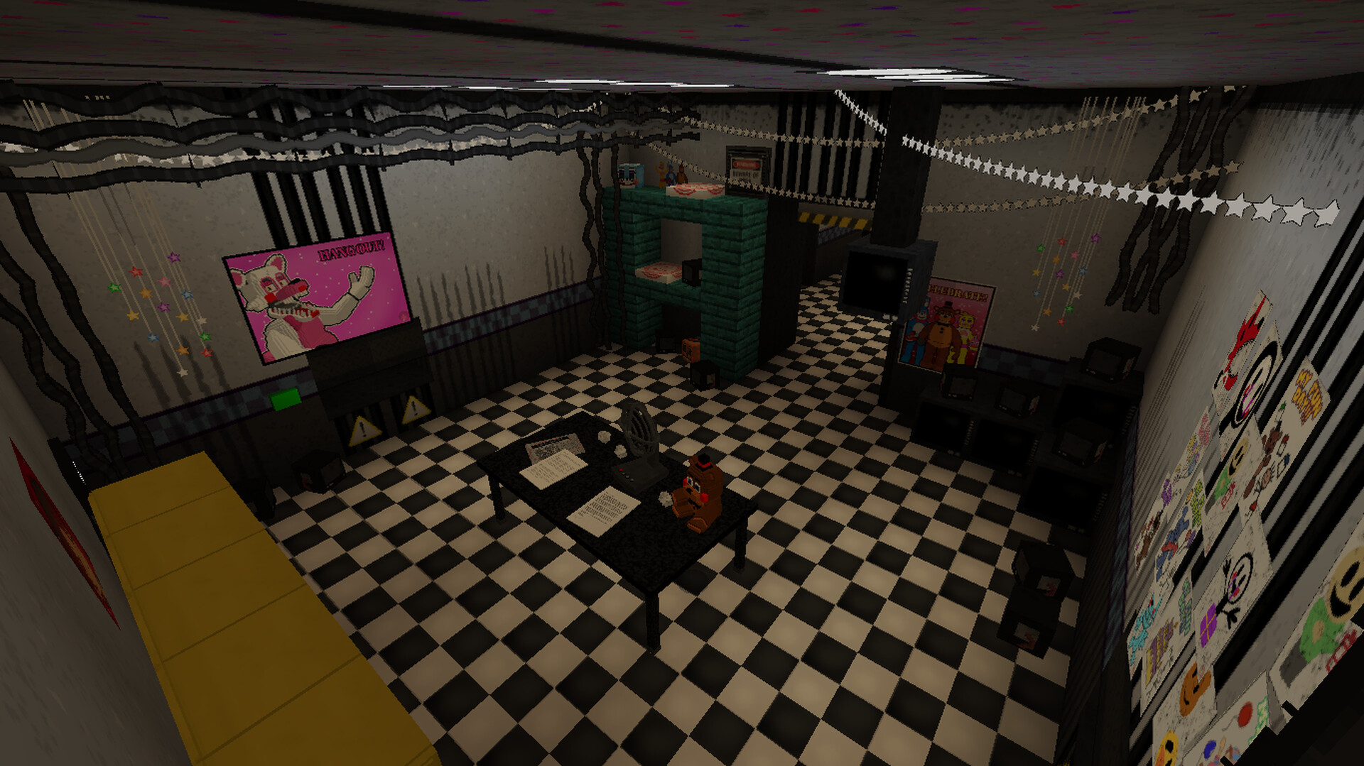 another FNAF fan game Five Night's At Freddy's 2 Open Source Minecraft Map