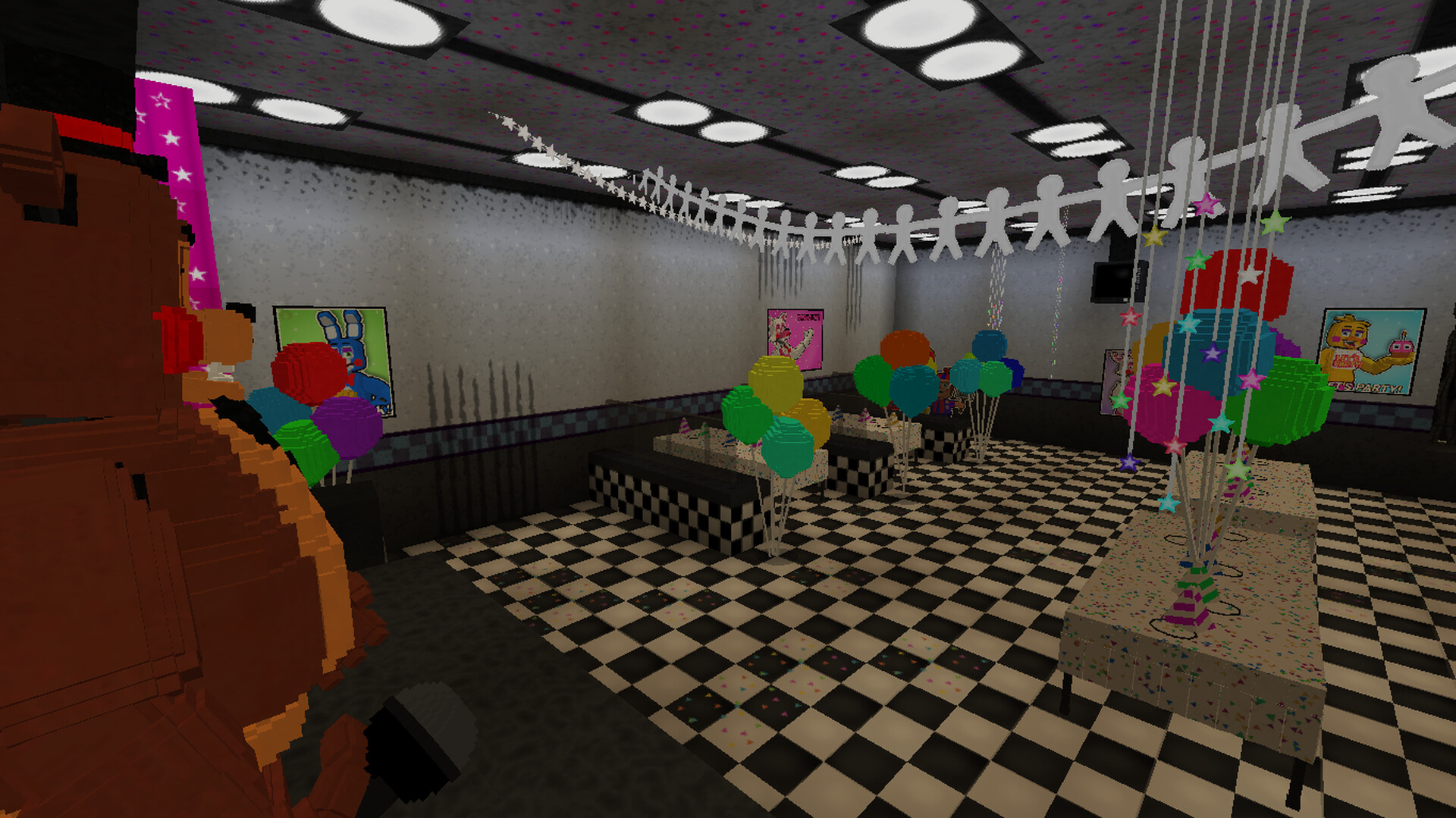 another FNAF fan game Five Night's At Freddy's 2 Open Source Minecraft Map