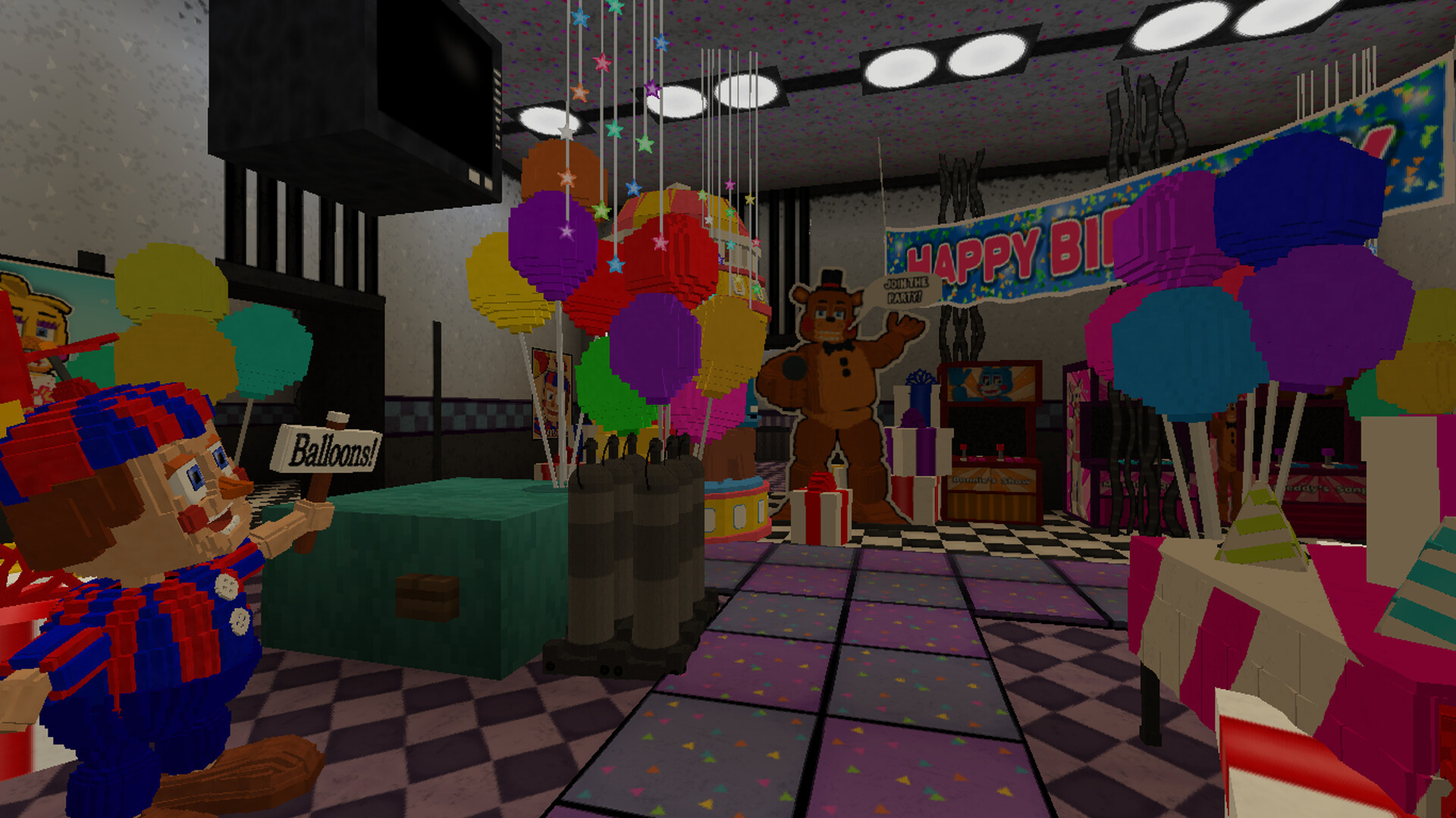 another FNAF fan game Five Night's At Freddy's 2 Open Source Minecraft Map