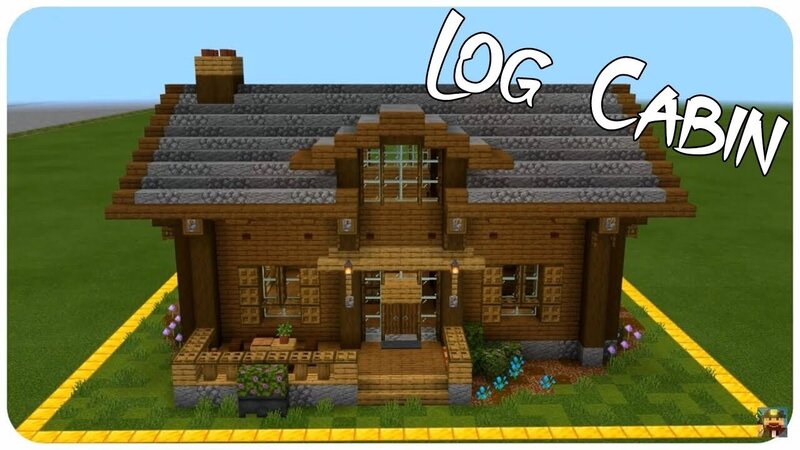 Minecraft Log House Tutorial + Download (Bedrock Only) Minecraft Map