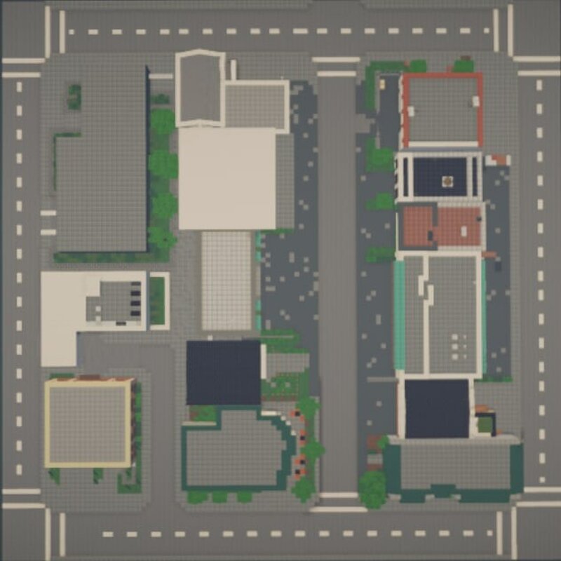 Part of Vancouver (not center) Minecraft Map