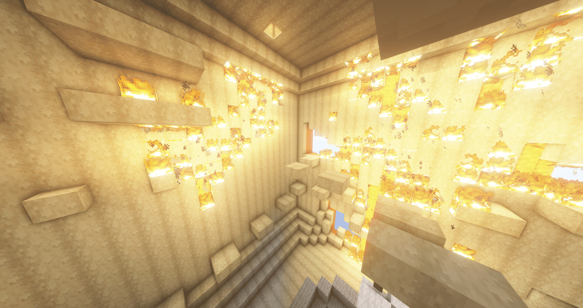 Statues on fire (Halloween) Minecraft Map