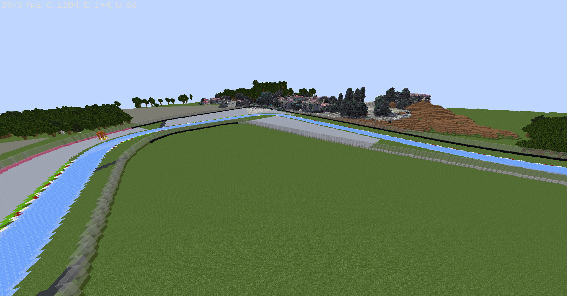 F1 Emilia Romagna Grand Prix Ice Boat Racing track (1.18.2) Minecraft Map