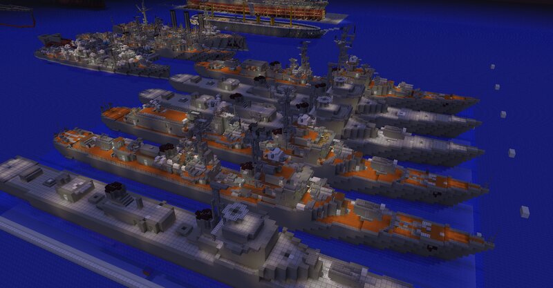 Destroyer 56K/56A class Бравый/Сознательный Minecraft Map