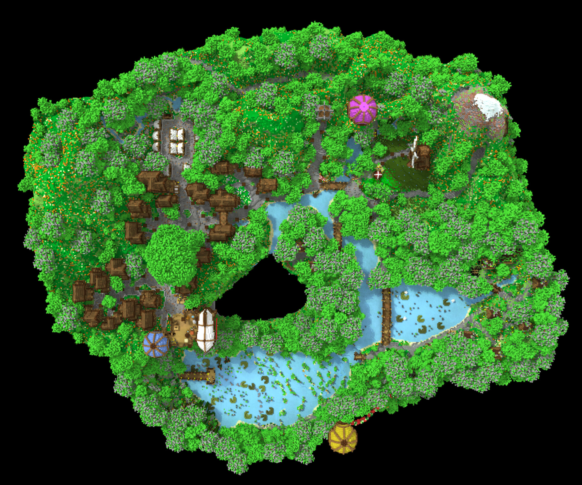 Minecraft Skyblock Hub/lobby Minecraft Map