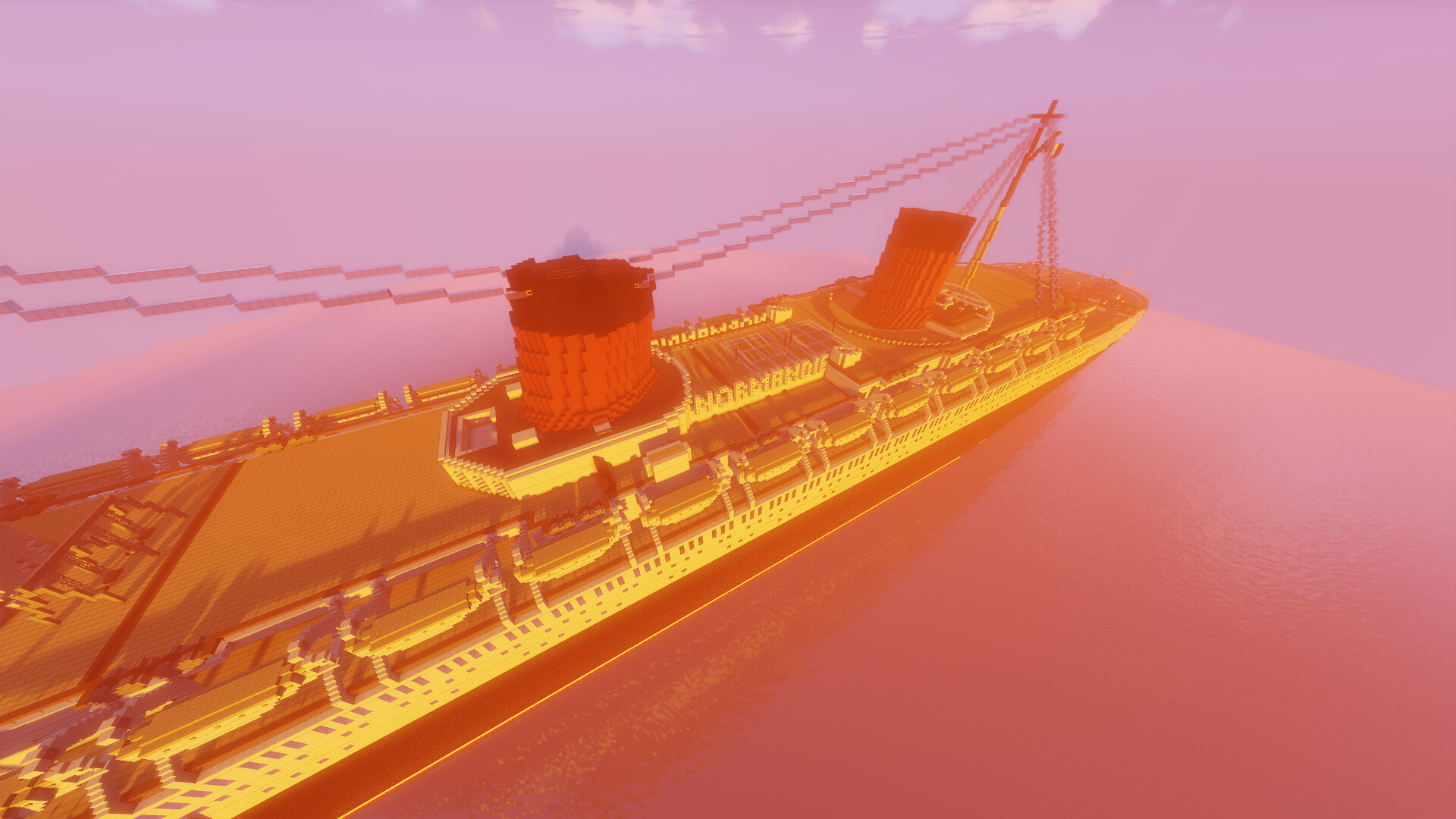 SS Normandie | Ocean Liner Replica [+ Download] Minecraft Map
