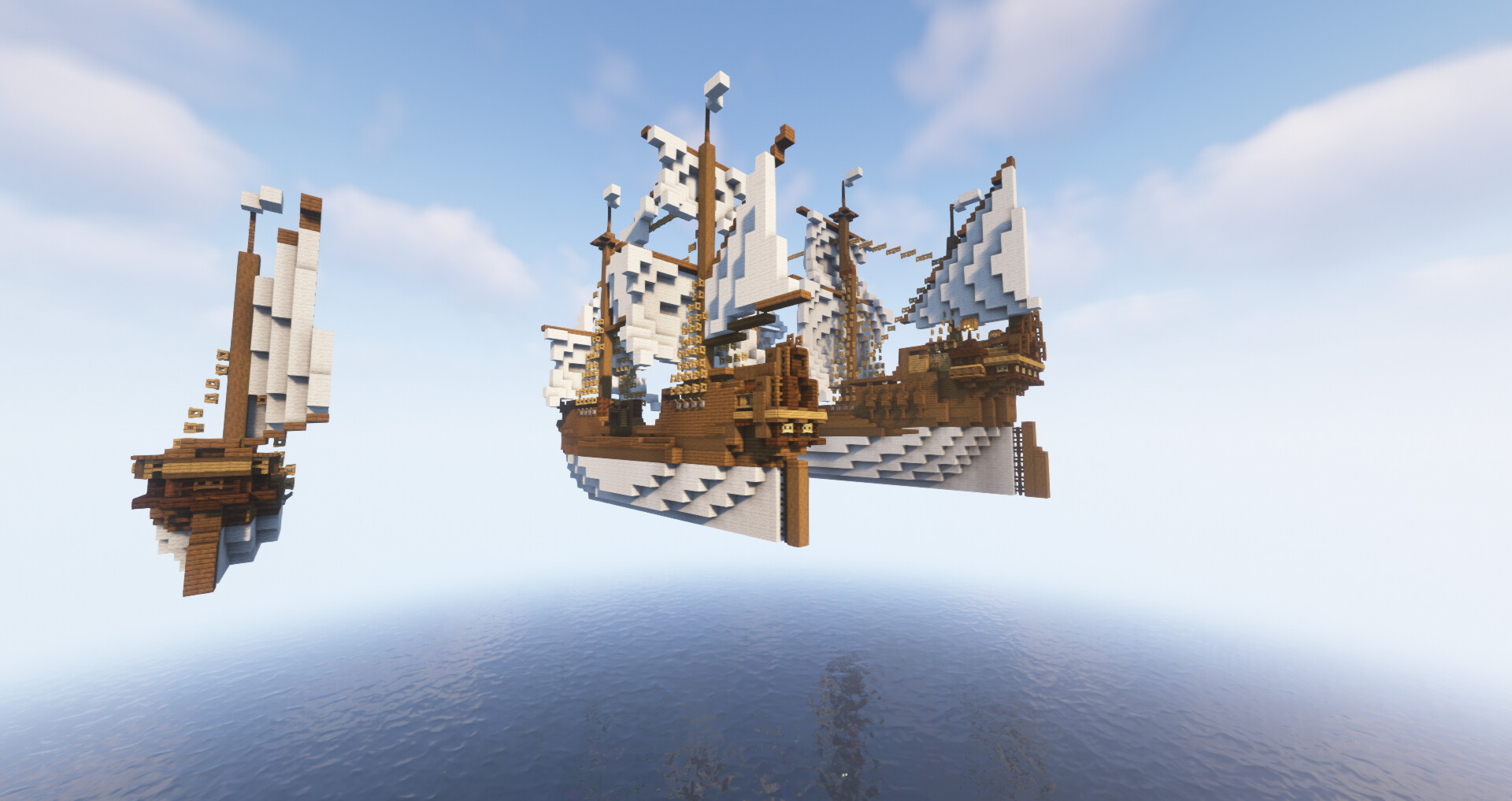 Triple Sailboat Minecraft Map