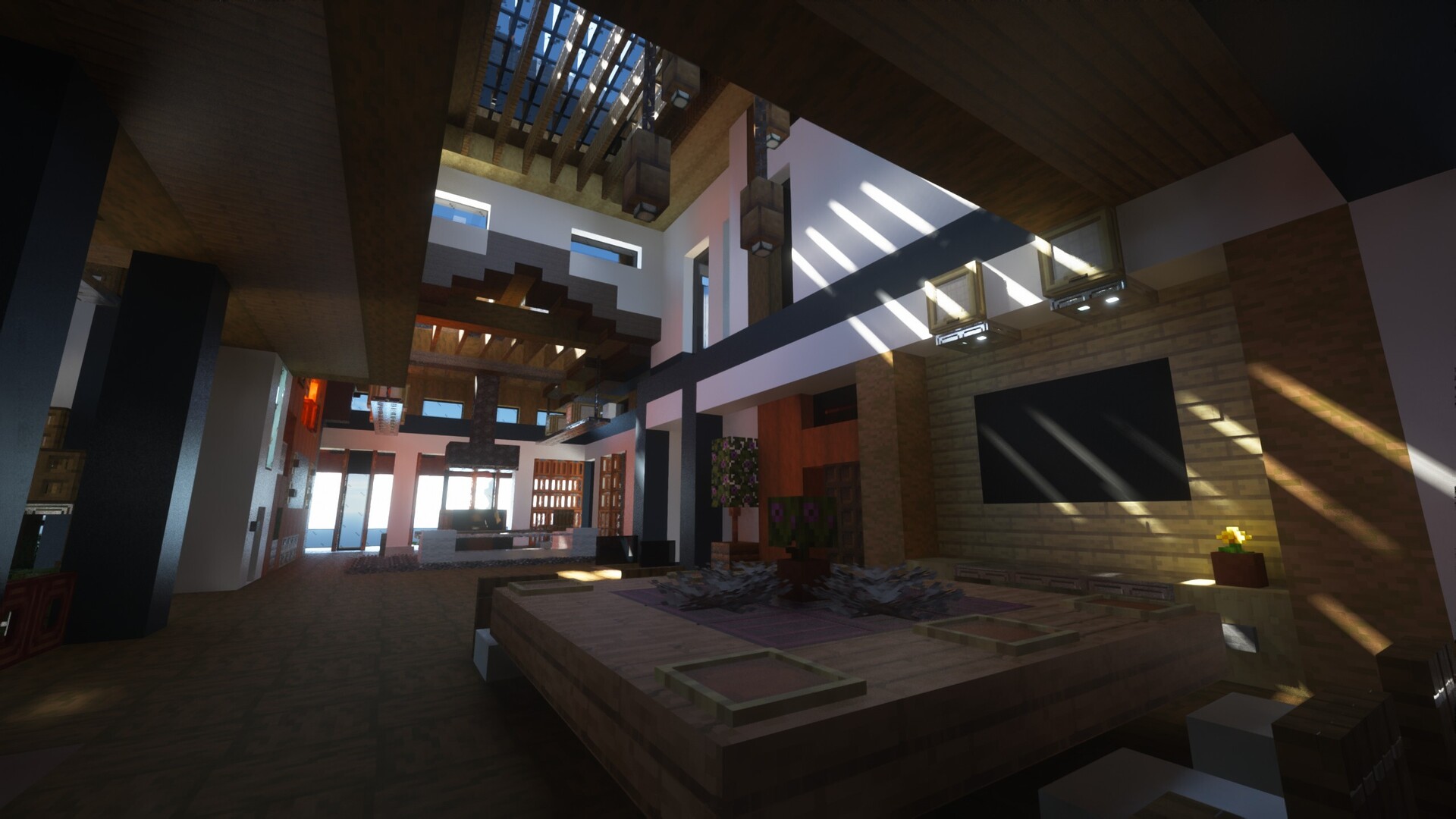 Zen-style Japanese inspired modern house Minecraft Map