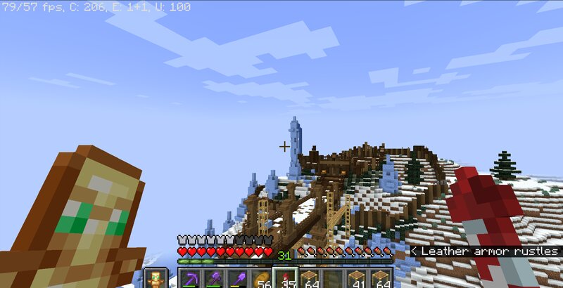 my rustic bridge design Minecraft Map