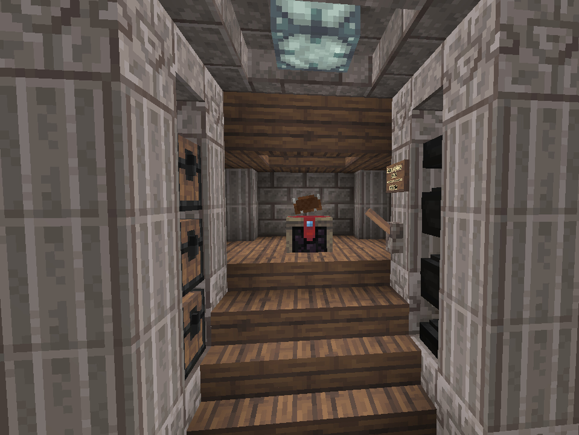 Enchanting table setup with anvil station Minecraft Map