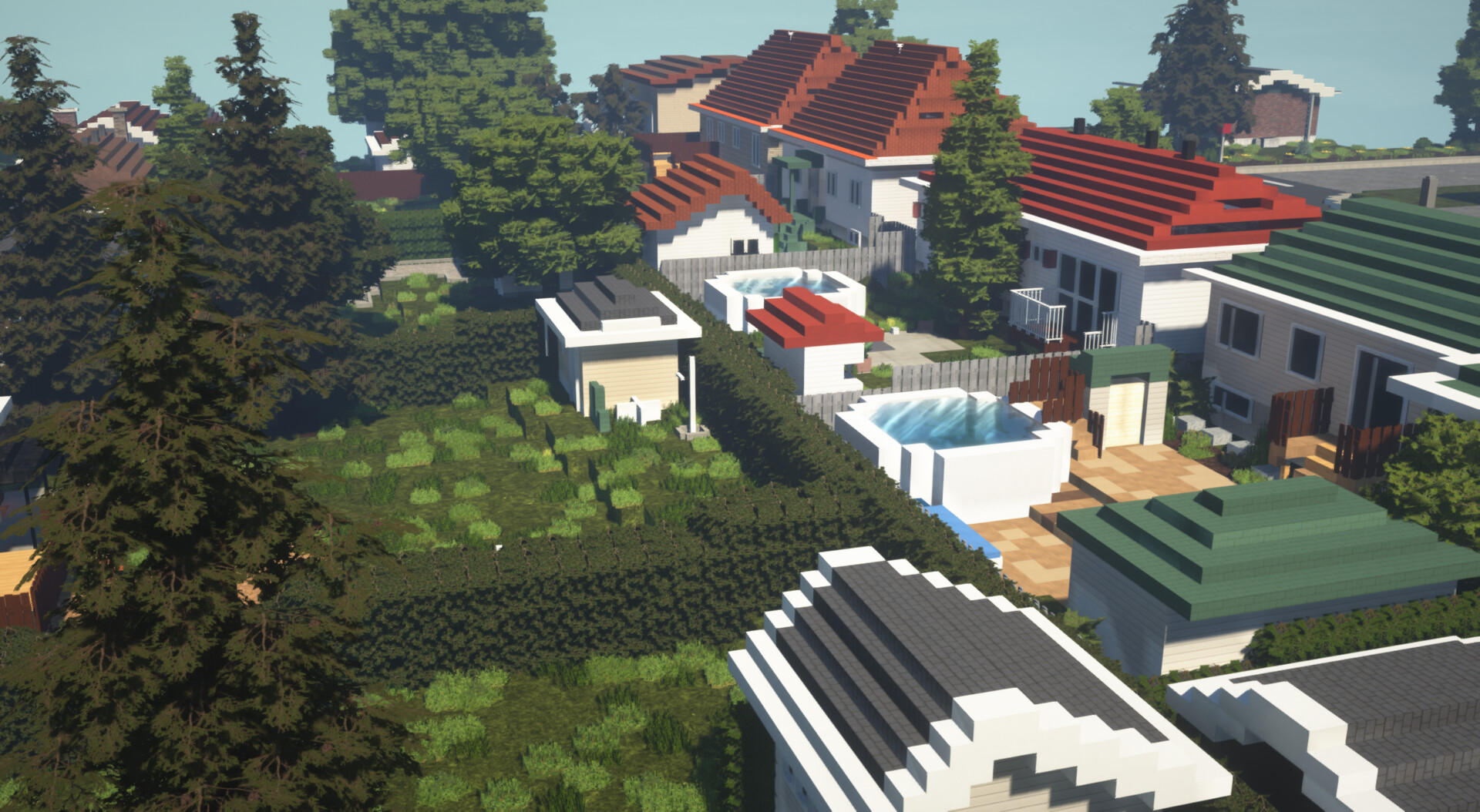 Realistic Block of Canadian Homes Minecraft Map