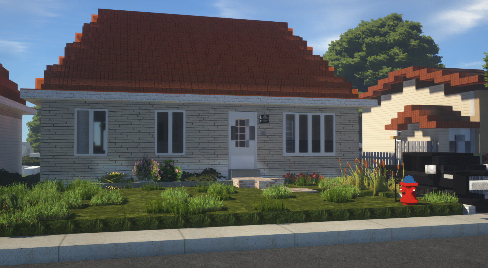 Realistic Block of Canadian Homes Minecraft Map