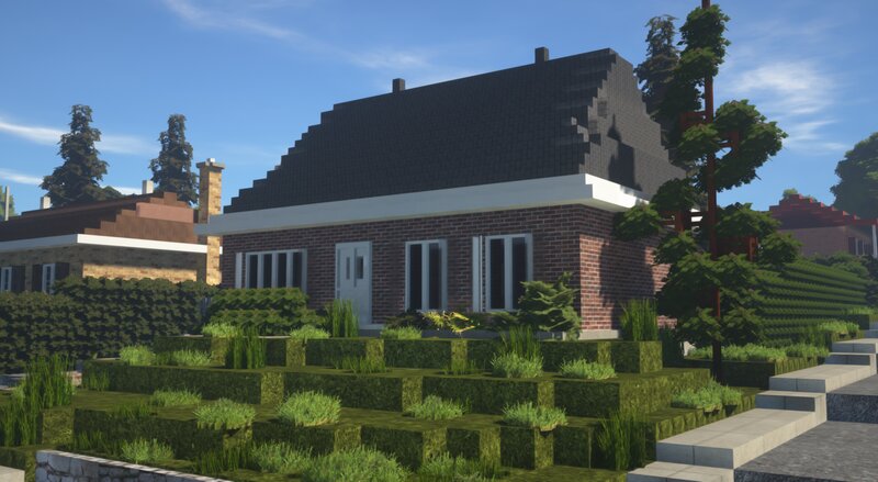 Realistic Block of Canadian Homes Minecraft Map