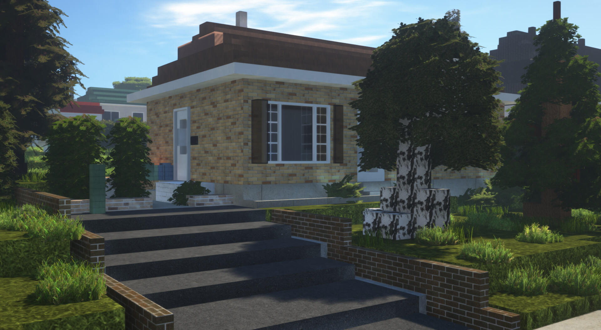 Realistic Block of Canadian Homes Minecraft Map