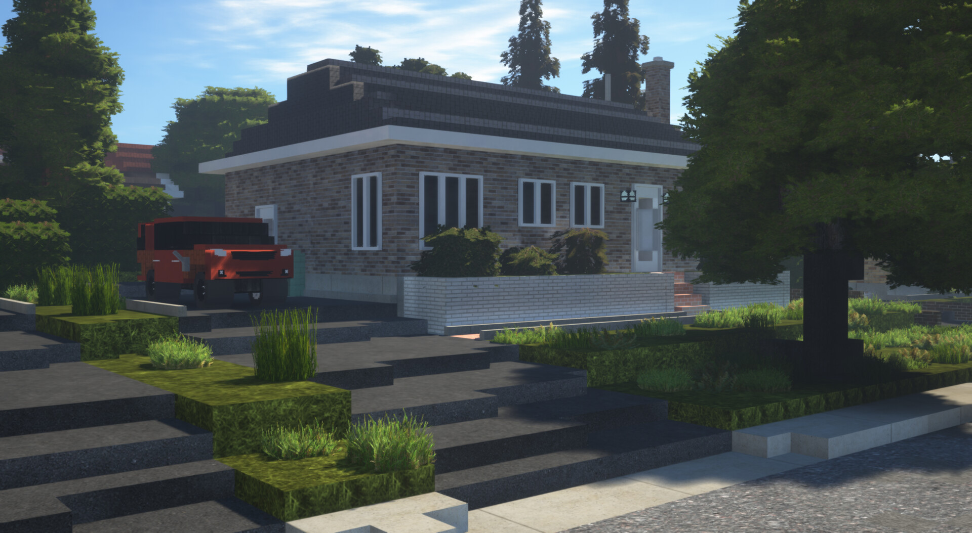 Realistic Block of Canadian Homes Minecraft Map