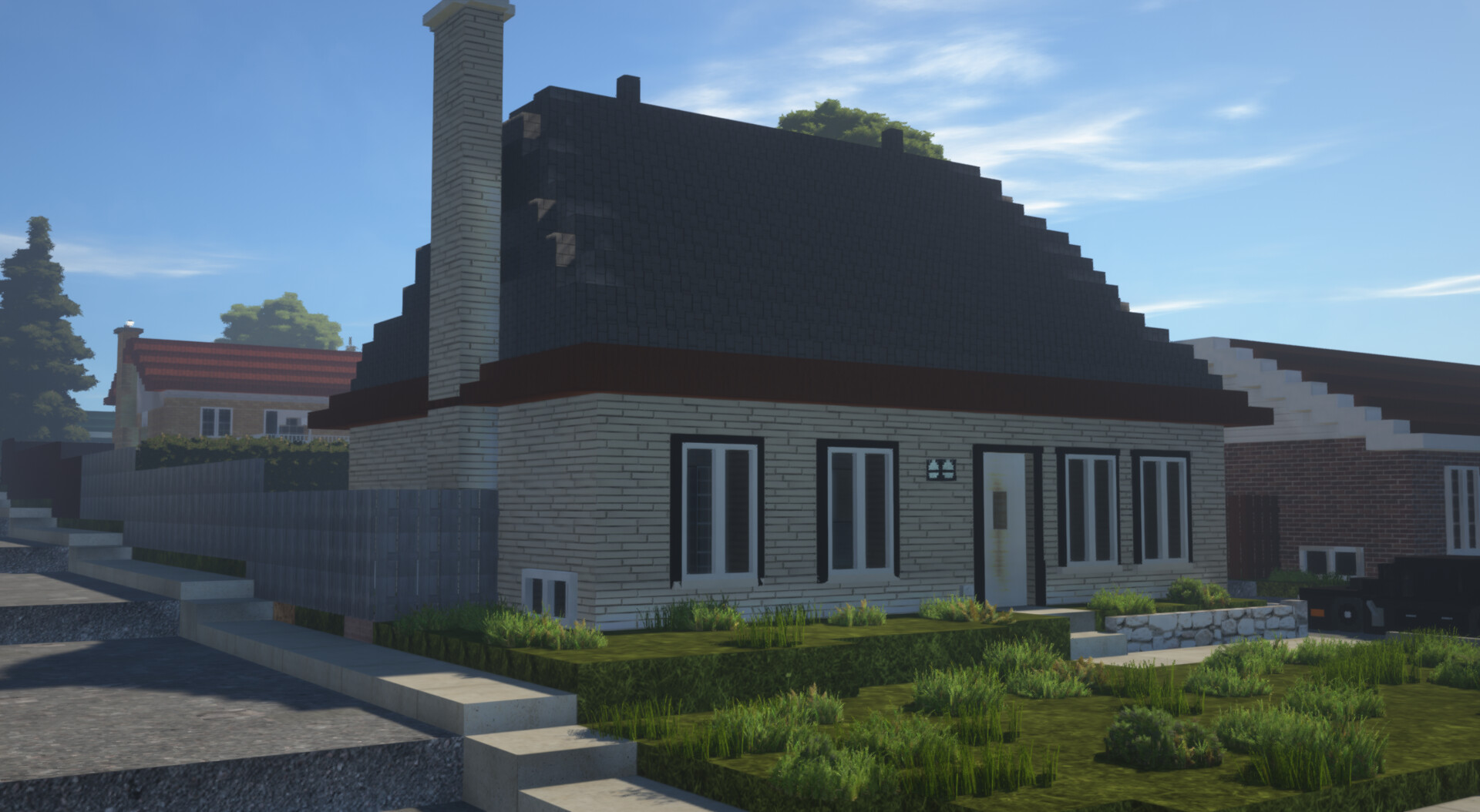 Realistic Block of Canadian Homes Minecraft Map