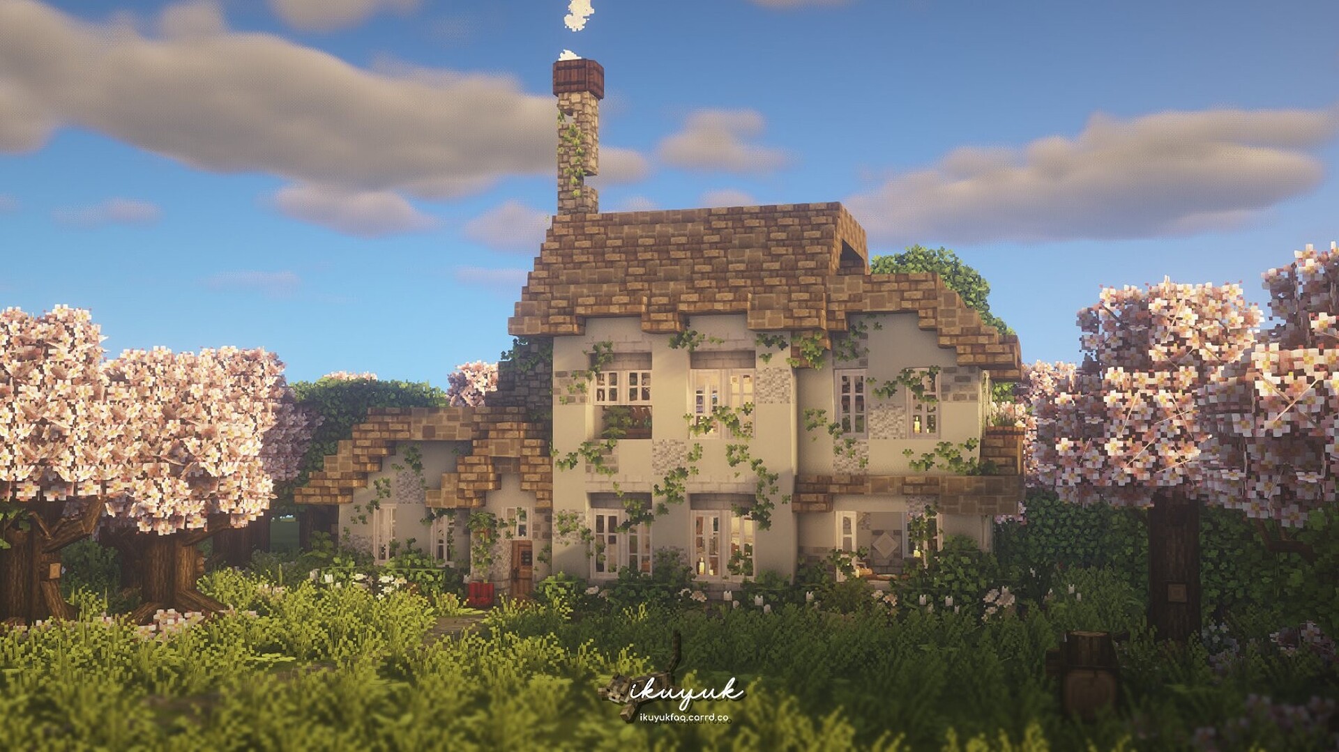 Spring Cotton Farmhouse 】~ mizunos16`craft Minecraft Map