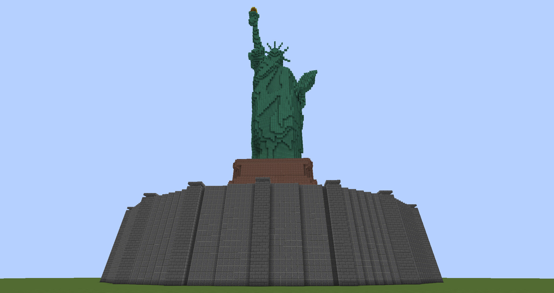 Copper Statue of Liberty [Schem] Minecraft Map
