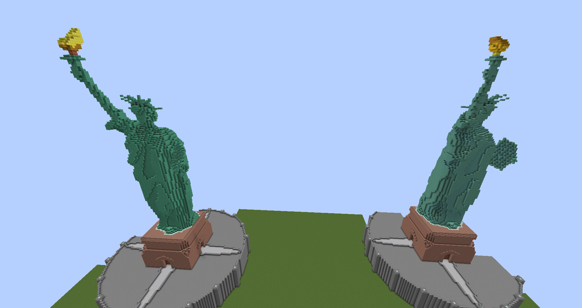 Copper Statue of Liberty [Schem] Minecraft Map