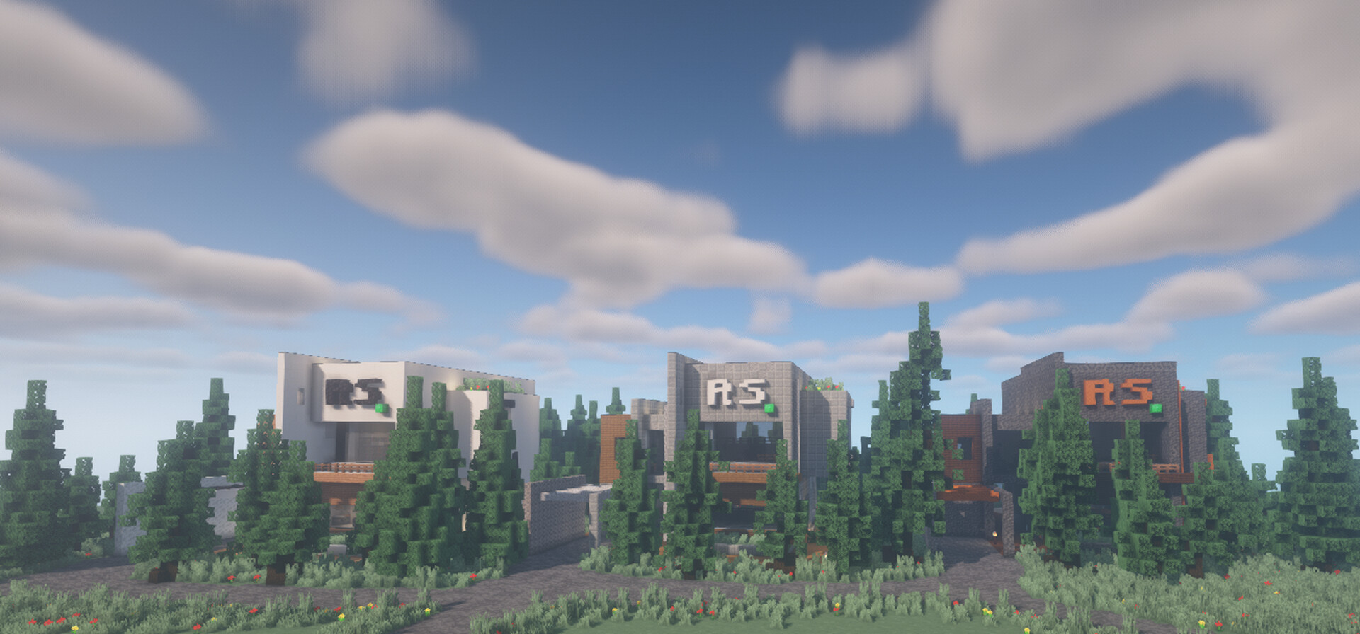 Mini-hotel in the coniferous forest Minecraft Map