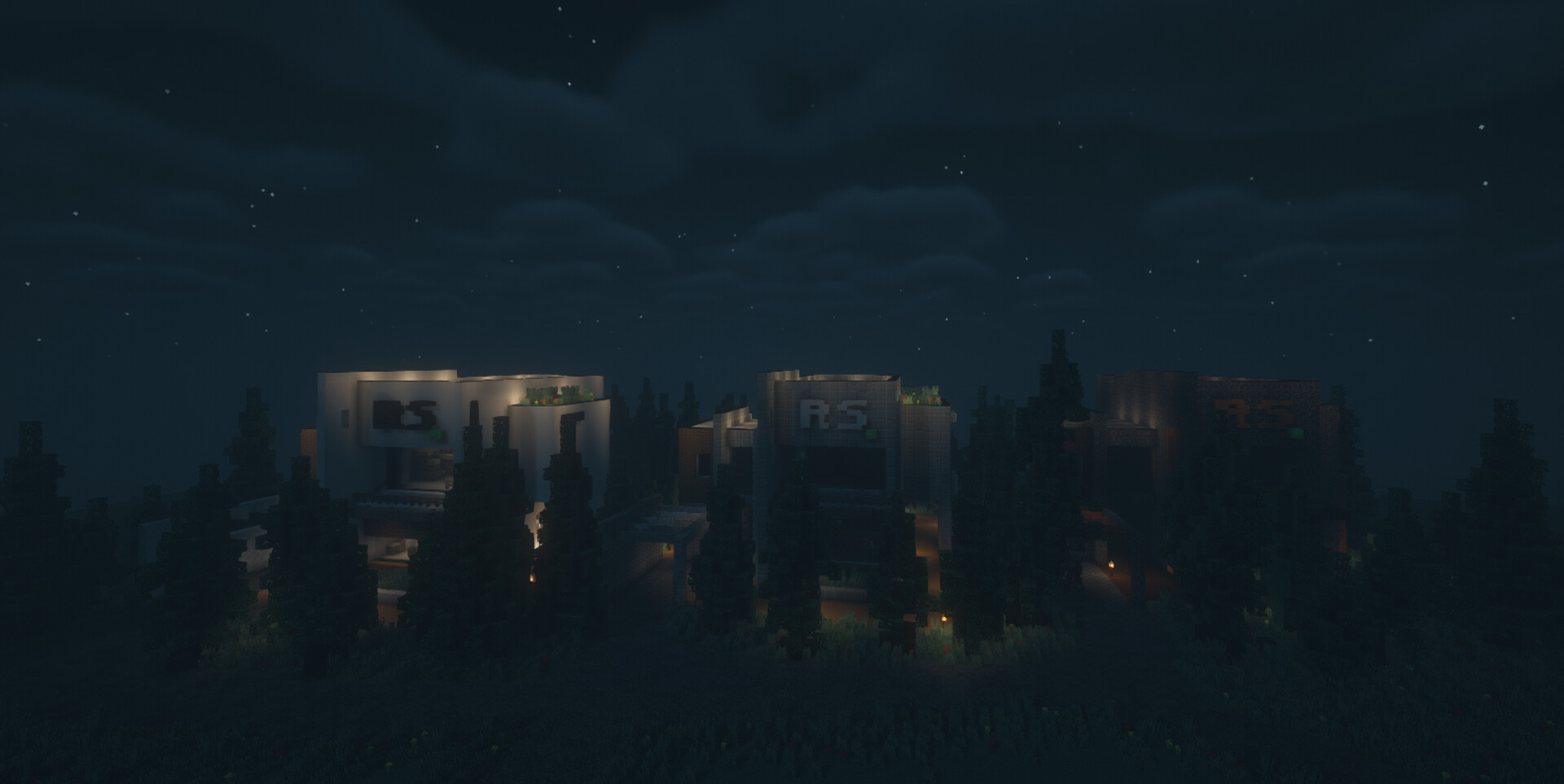 Mini-hotel in the coniferous forest Minecraft Map