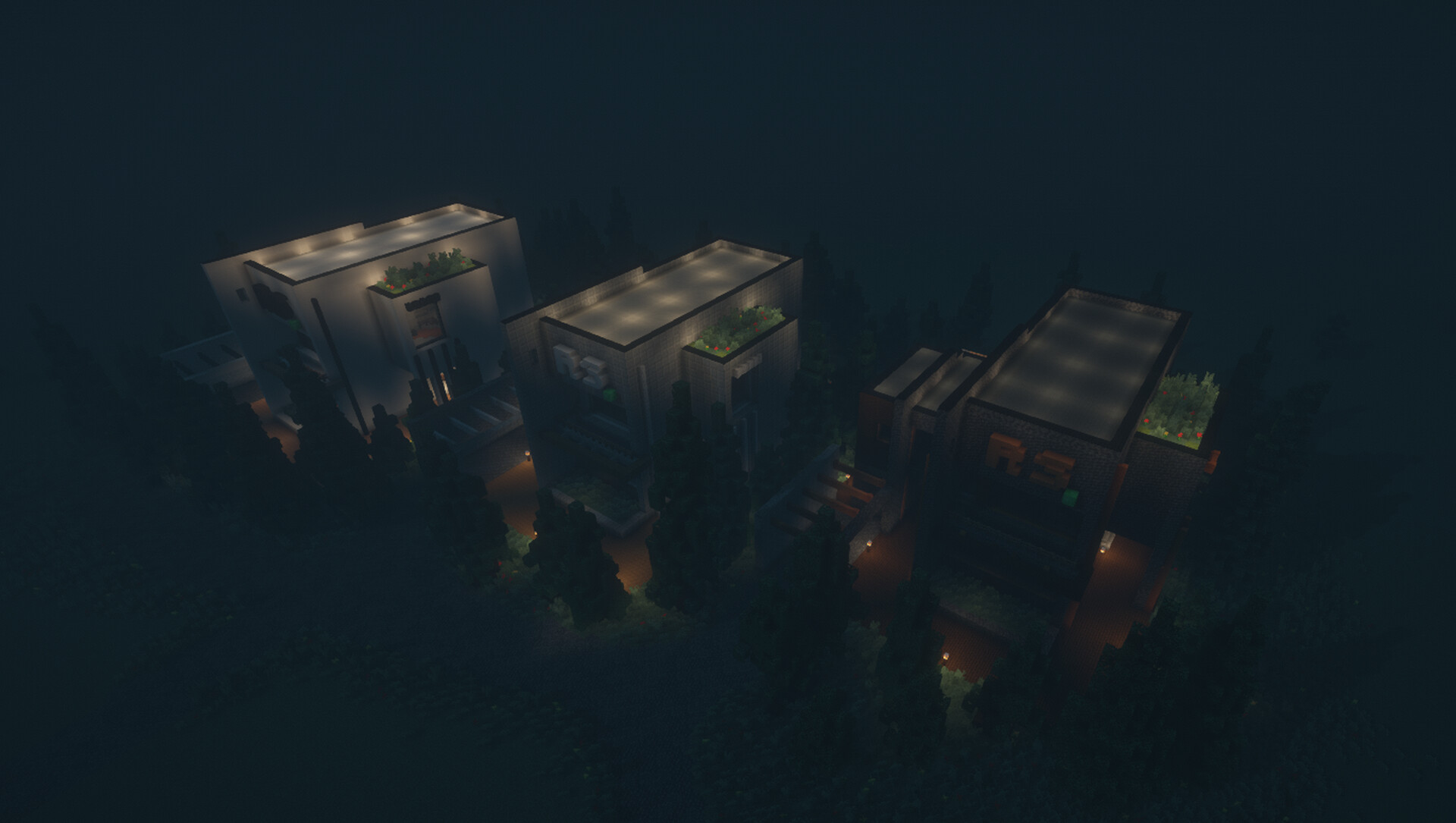 Mini-hotel in the coniferous forest Minecraft Map