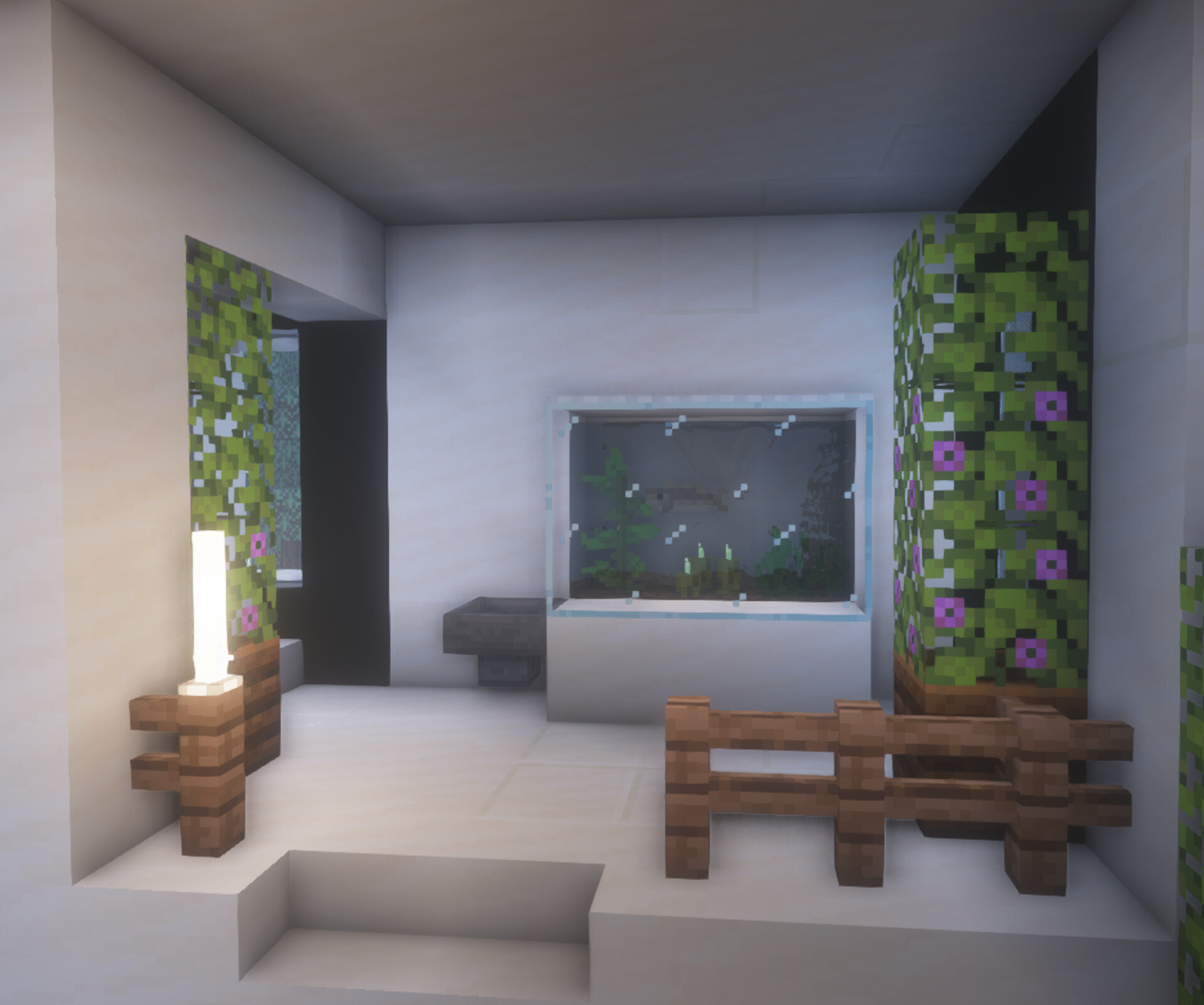 Mini-hotel in the coniferous forest Minecraft Map