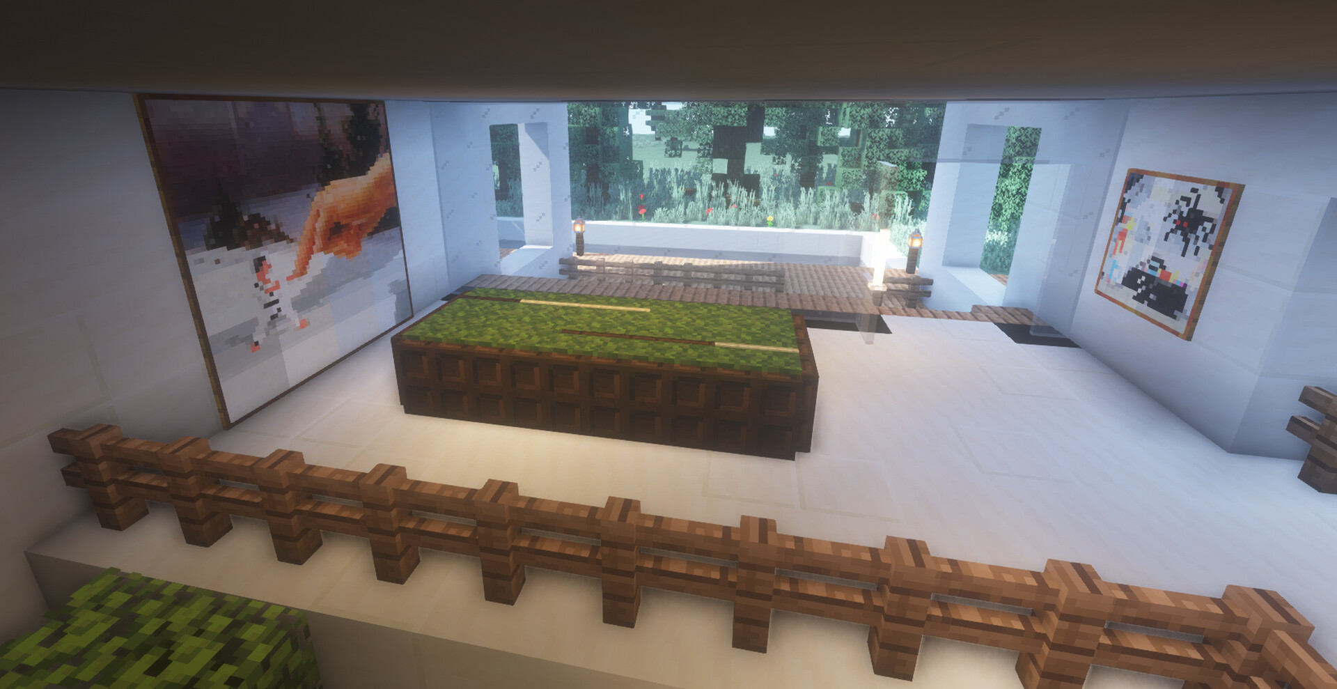 Mini-hotel in the coniferous forest Minecraft Map