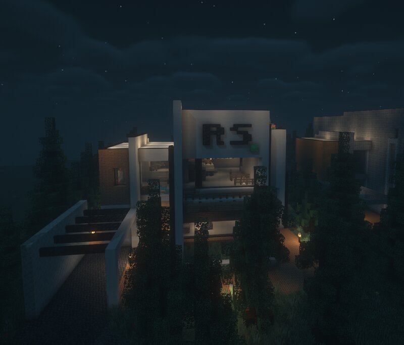 Mini-hotel in the coniferous forest Minecraft Map