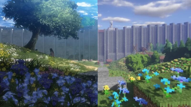 ⚜️Attack on Titan: Shiganshina MAP! DOWNLOAD !! Minecraft Map