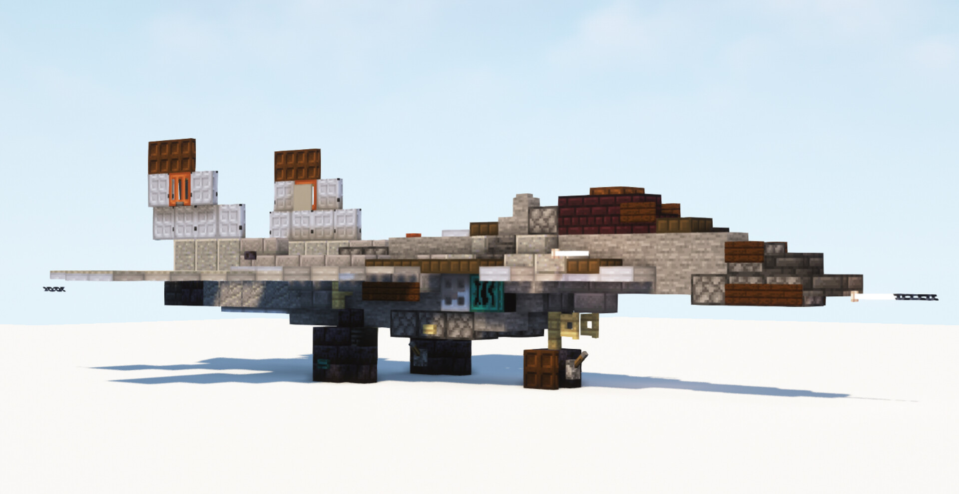 1.5:1 Scale Mikoyan MiG-29 / Fulcrum Multirole Fighter Minecraft Map