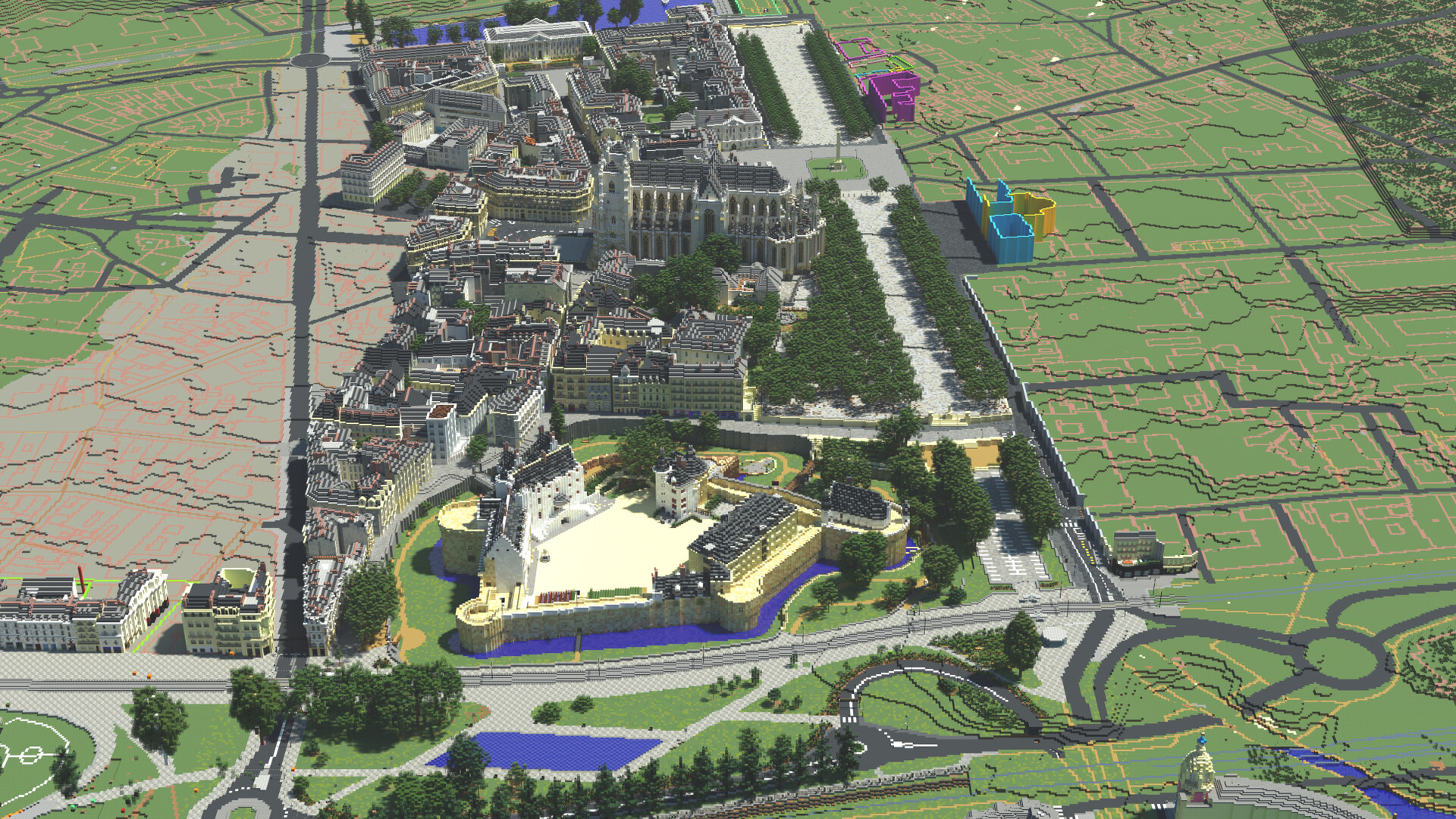 Nantes BTE 1:1 Scale Minecraft Map