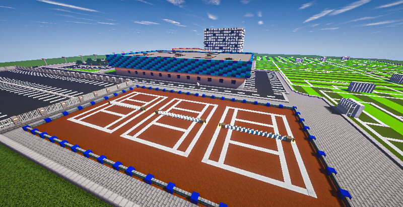 Modern sports complex + downoad Minecraft Map