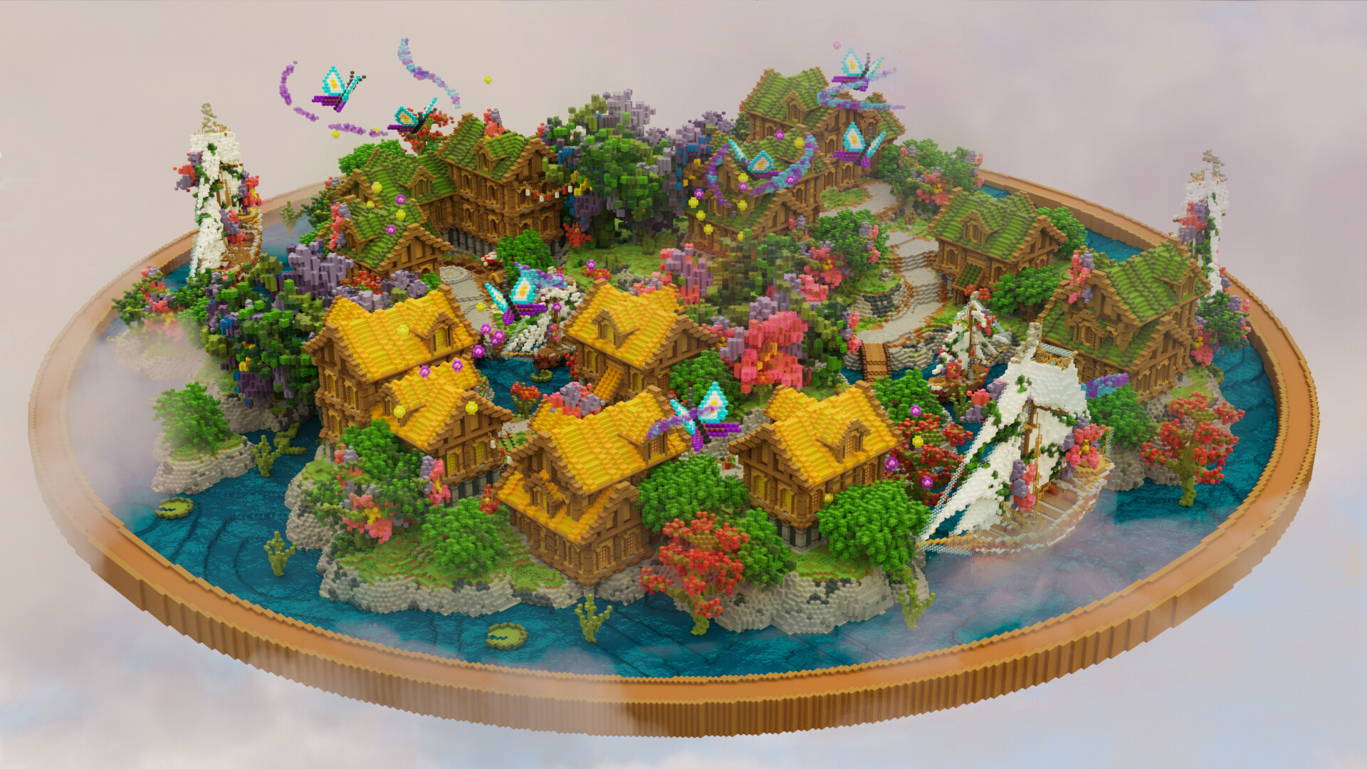 🌷Fantasy Spring HUB🌷 Minecraft Map