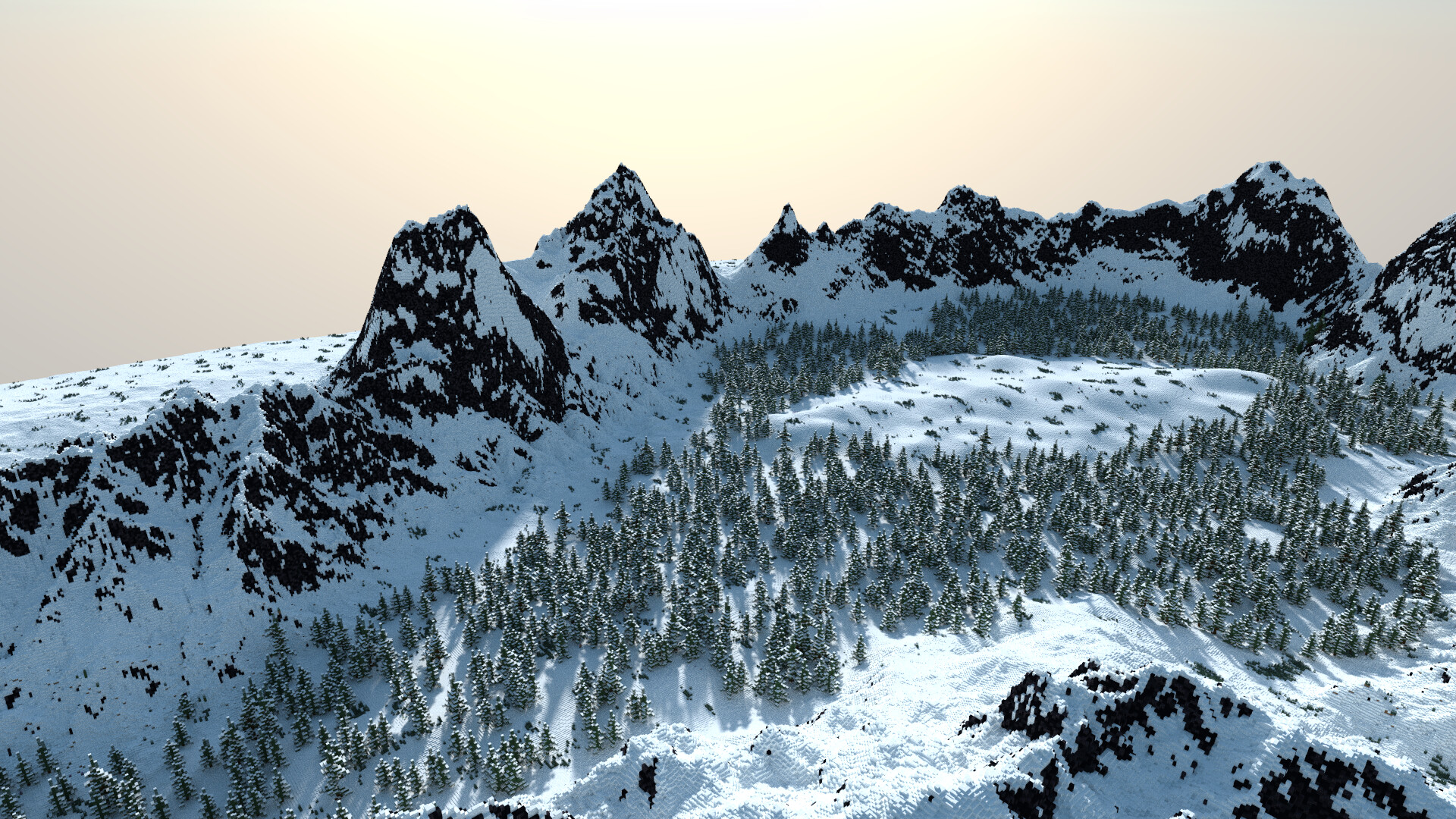 SNOWY MOUNTAINS Minecraft Map
